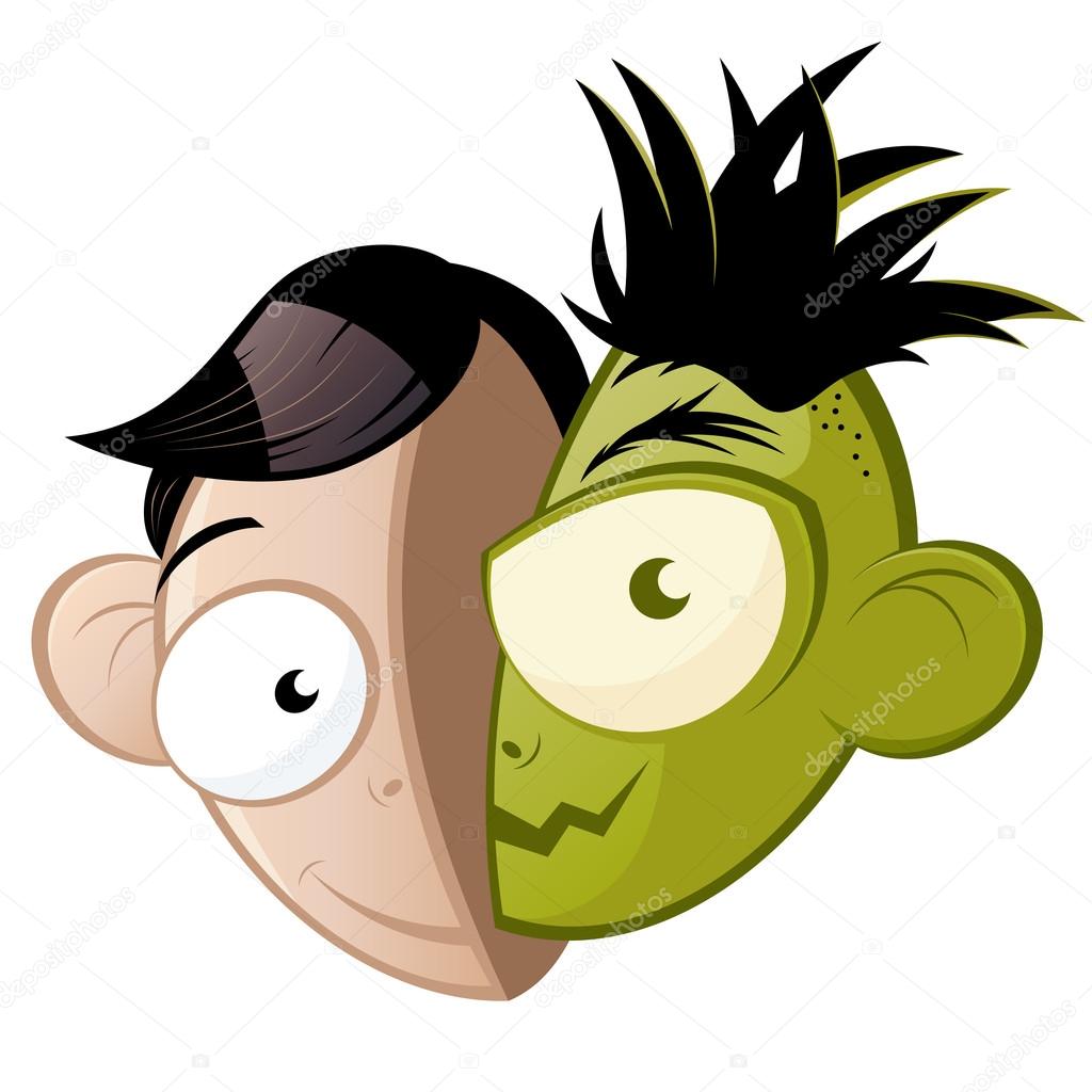 Evil Funny Cartoon Face