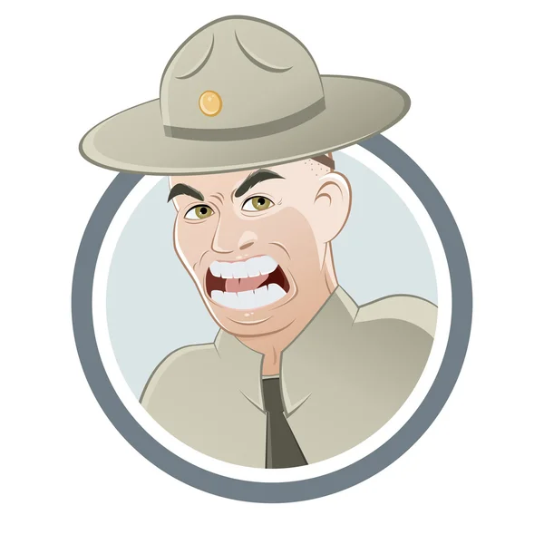 Female Drill Instructor Cartoon
