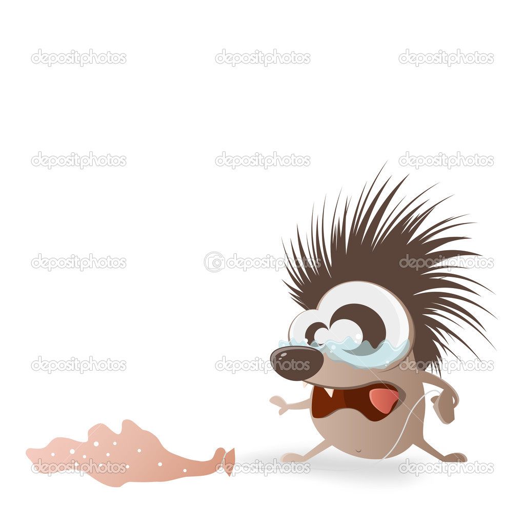 Sad hedgehog with holes in balloon Stock Vector by ©shockfactor.de 36166711