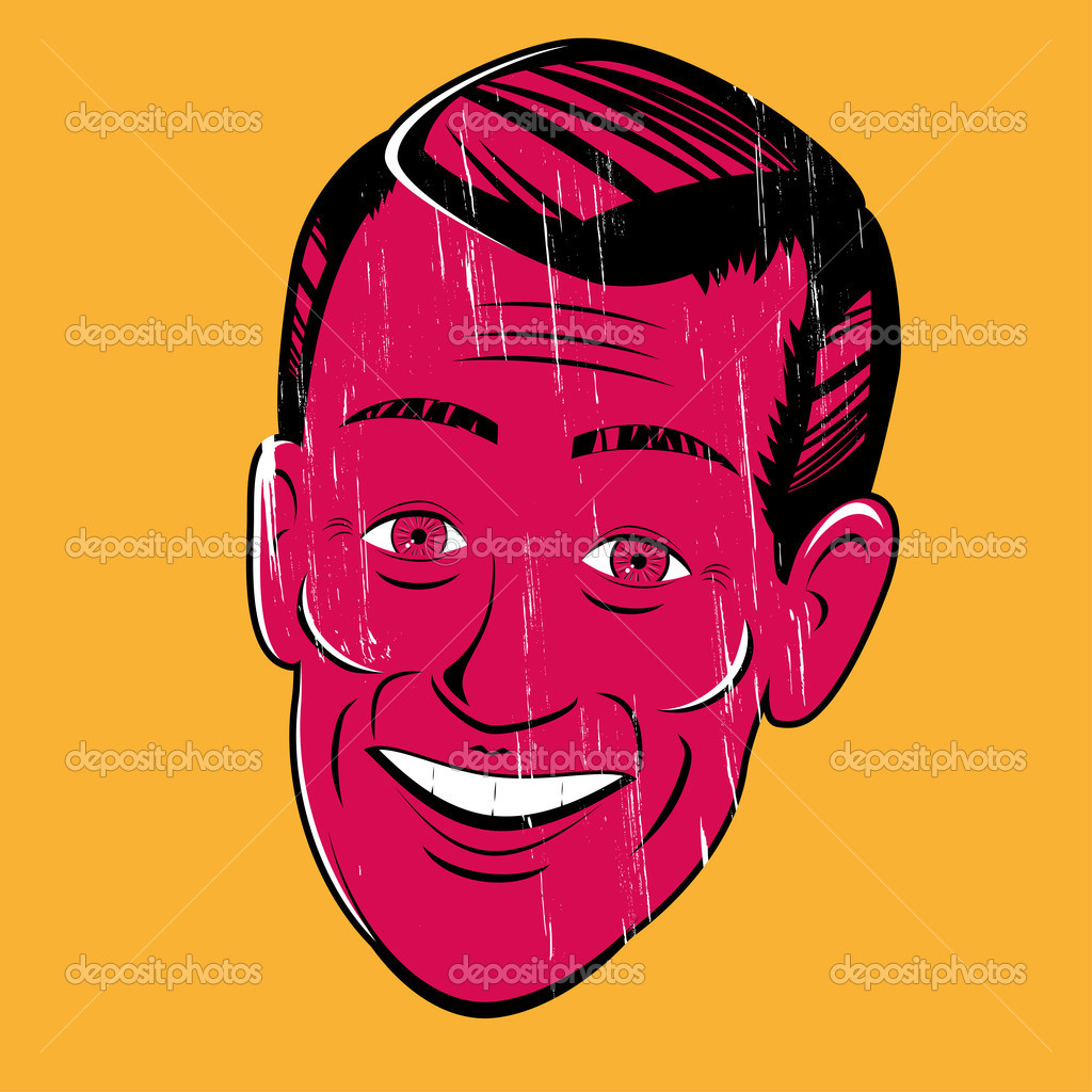 Vintage cartoon man Stock Vector Image by ©shockfactor.de #36631935