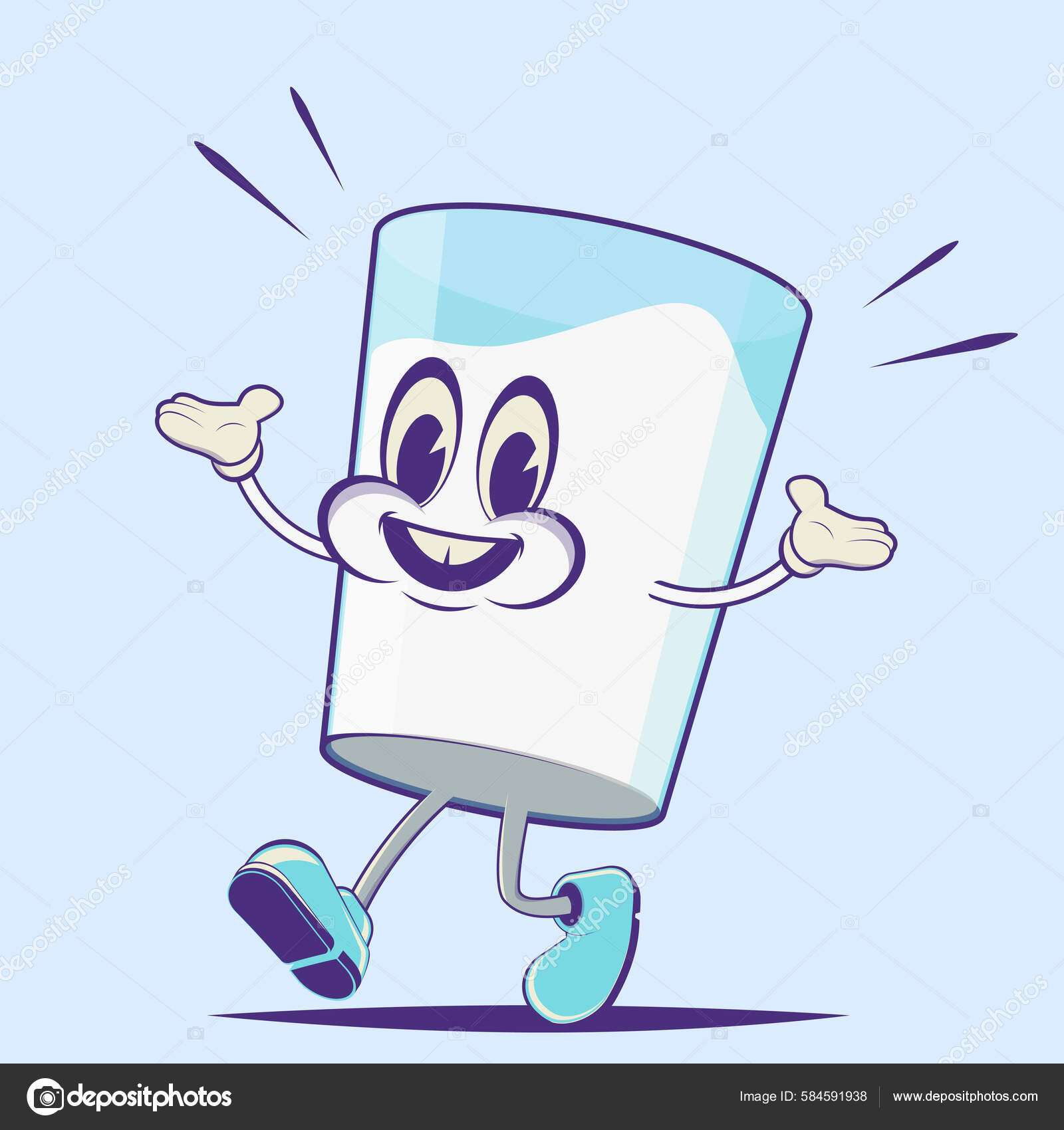 Funny Walking Cartoon