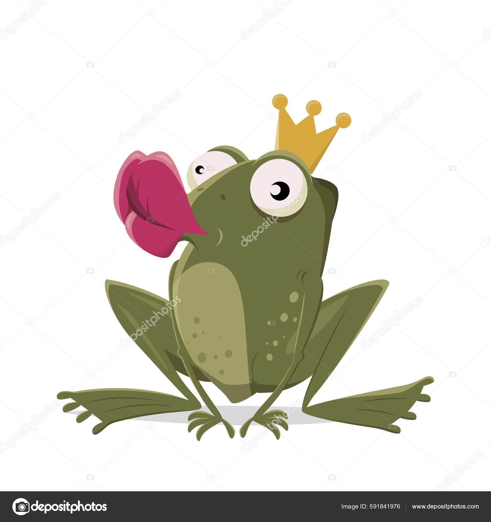 Kissing Frog Clipart