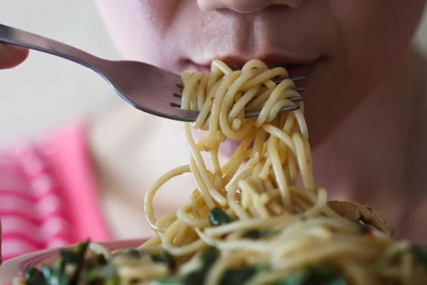 Girl eating spaghetti Stock Photos, Royalty Free Girl eating spaghetti ...