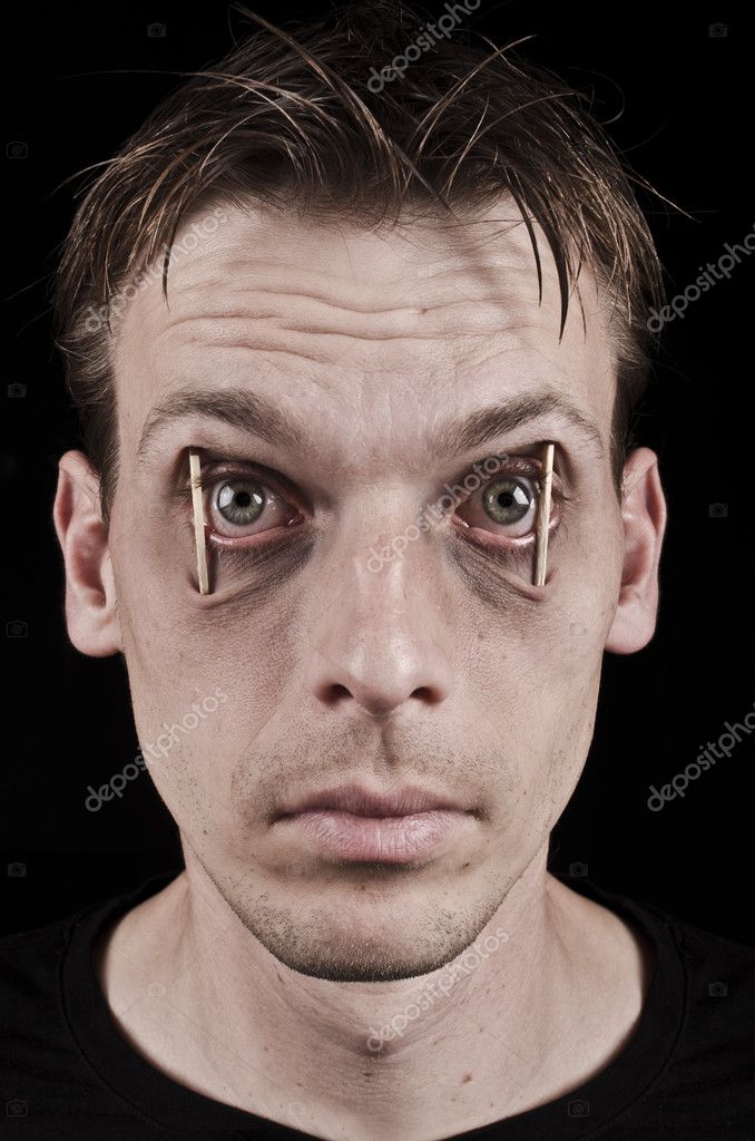 Workaholic or sleepless man — Stock Photo © Mactrunk #27305333