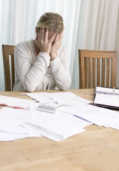 Woman worried bills Stock Photos, Royalty Free Woman worried bills ...