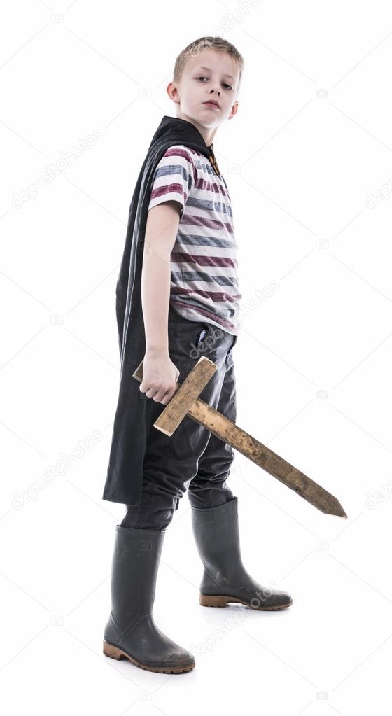 Boy with sword Stock Photo by ©Mactrunk 39706603