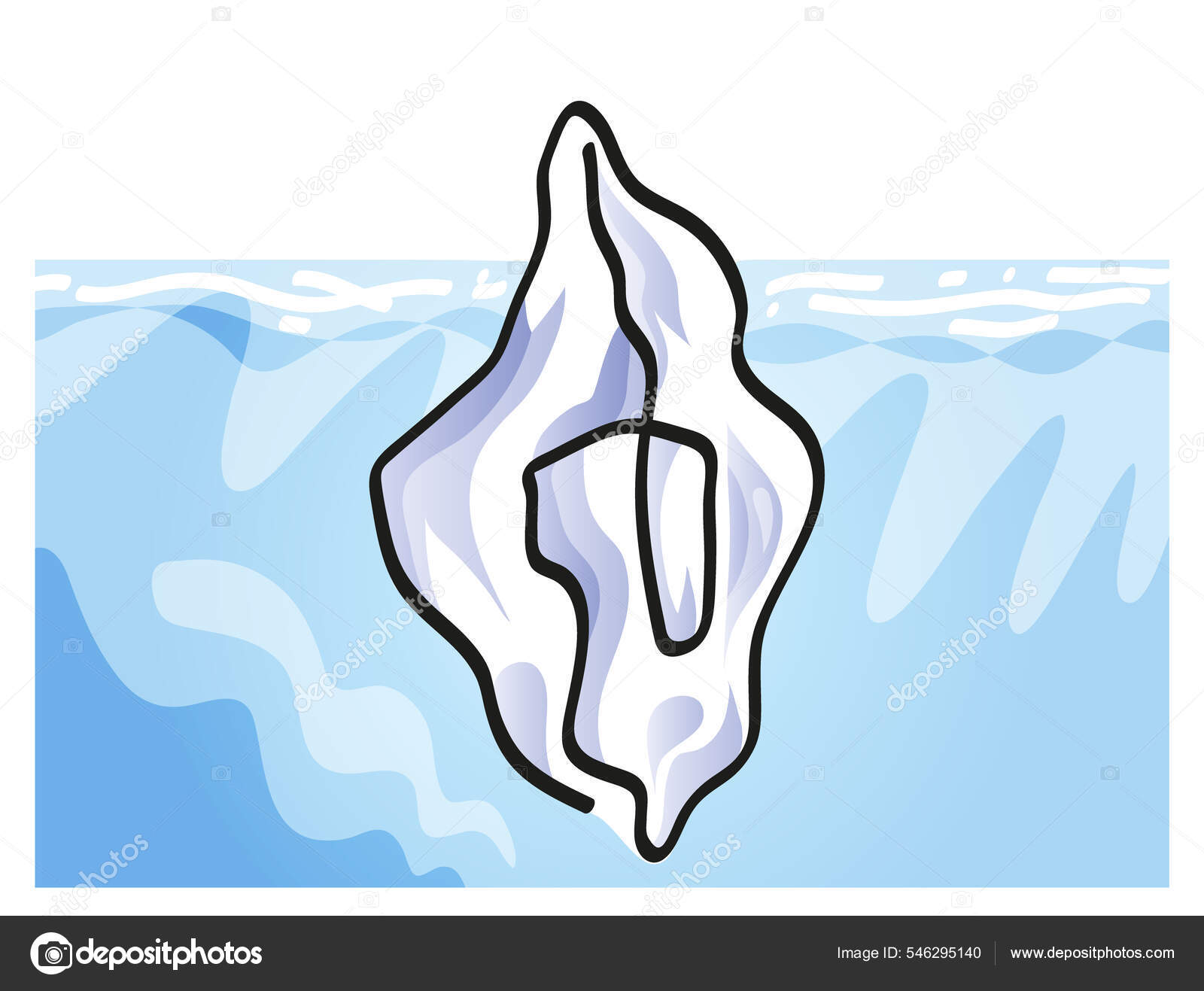 Iceberg Line Drawing