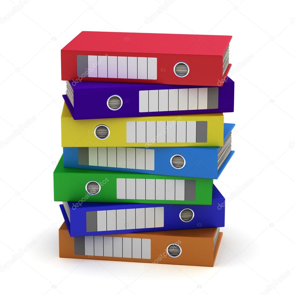 Seven Colorful File Folders — Stock Photo © DRACO-JOKER #15690215