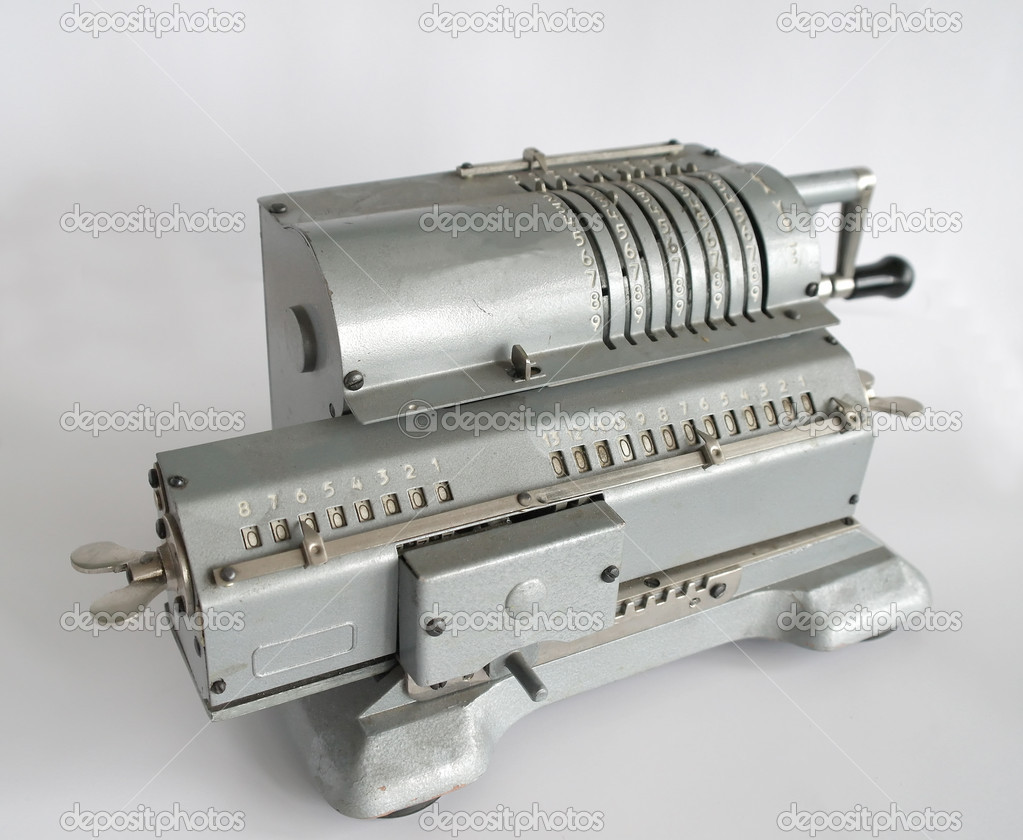 Vintage mechanical arithmometer Stock Photo by ©Kissmoon 12802143