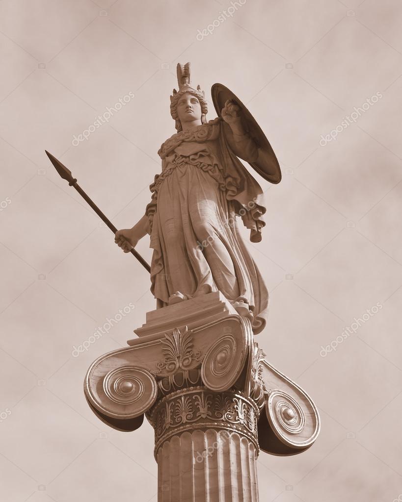 Athena, goddess of philosophy and wisdom — Stock Photo © DimitriosP ...