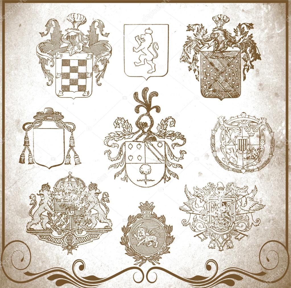 Heraldic elements for design — Stock Photo © iluziaa #31598743