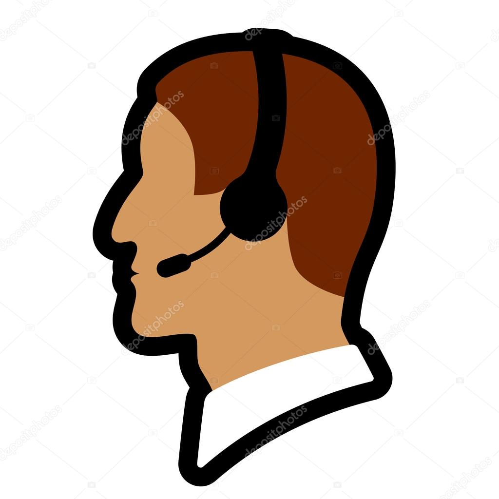 Icono de persona del centro de llamadas Stock Vector by ©happyroman ...