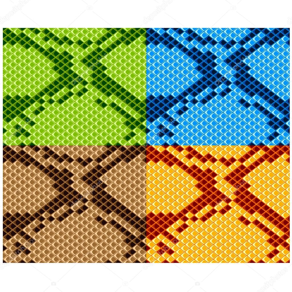Snake skin seamless wallpaper Stock Vector by ©happyroman 12333235