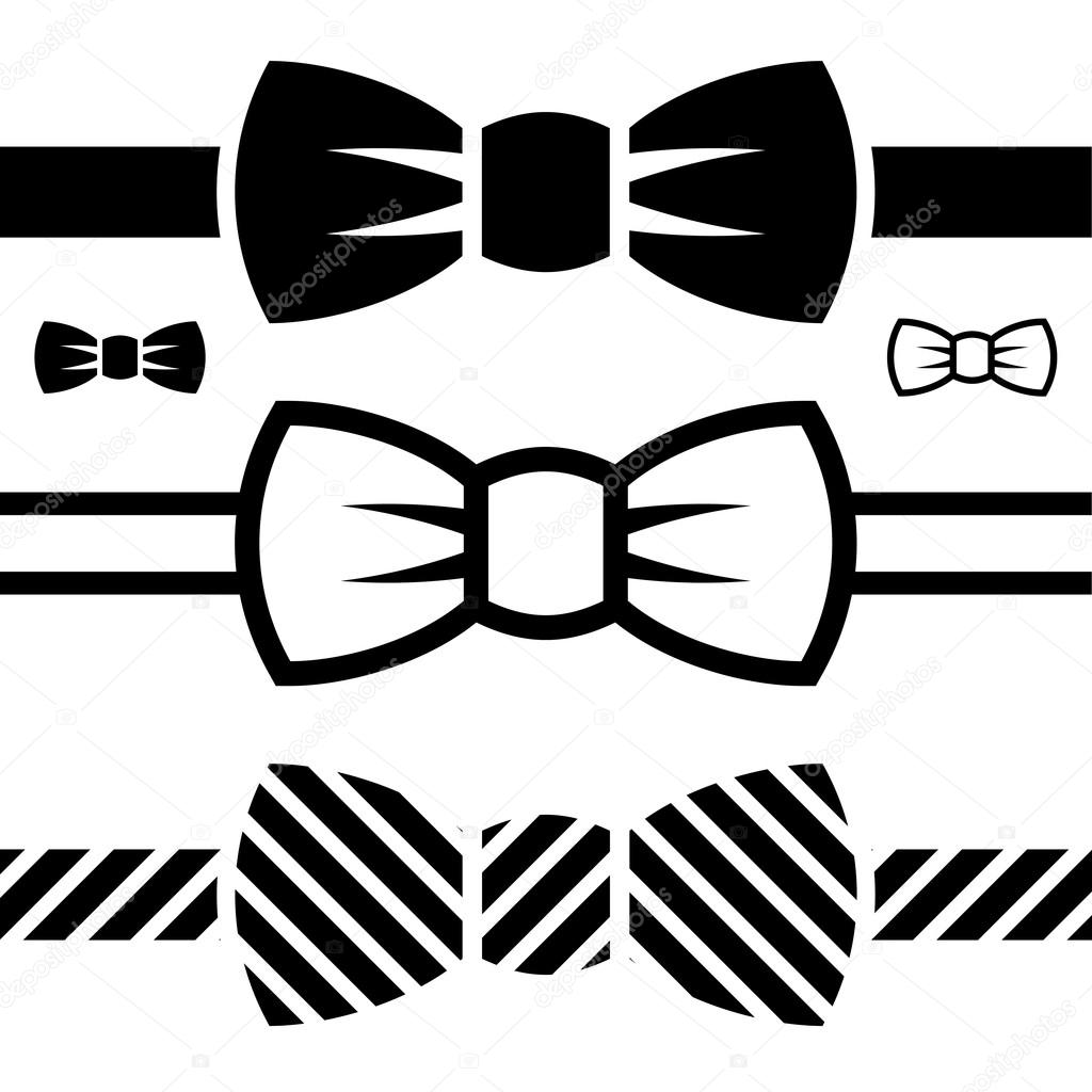 Bow tie black symbols Stock Vector by ©happyroman 14240421
