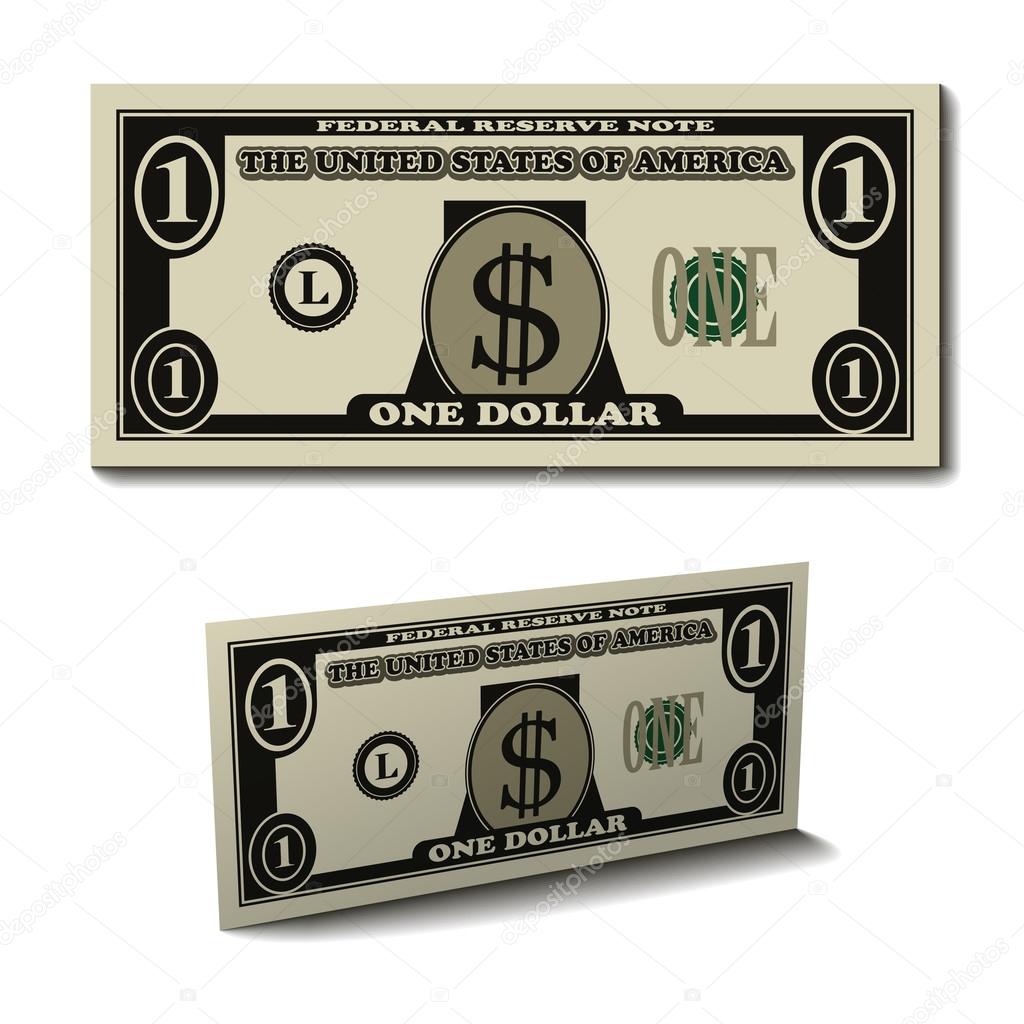 One dollar paper bill banknote Stock Vector Image by ©happyroman #28722677