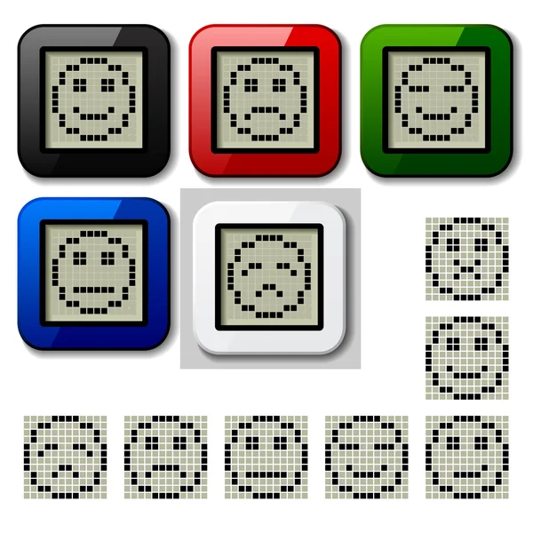 LCD display pixel faces Stock Vector Image by ©happyroman #31478549