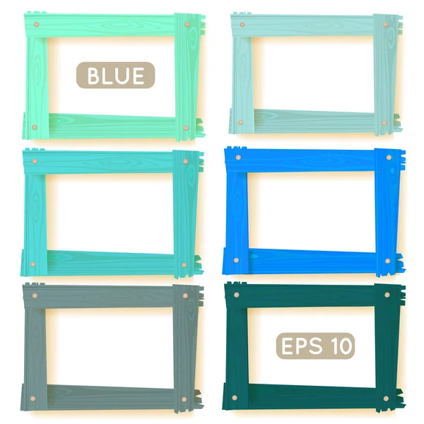 9 wooden picture frames color set Stock Vector Image by ©AlenaPohu ...
