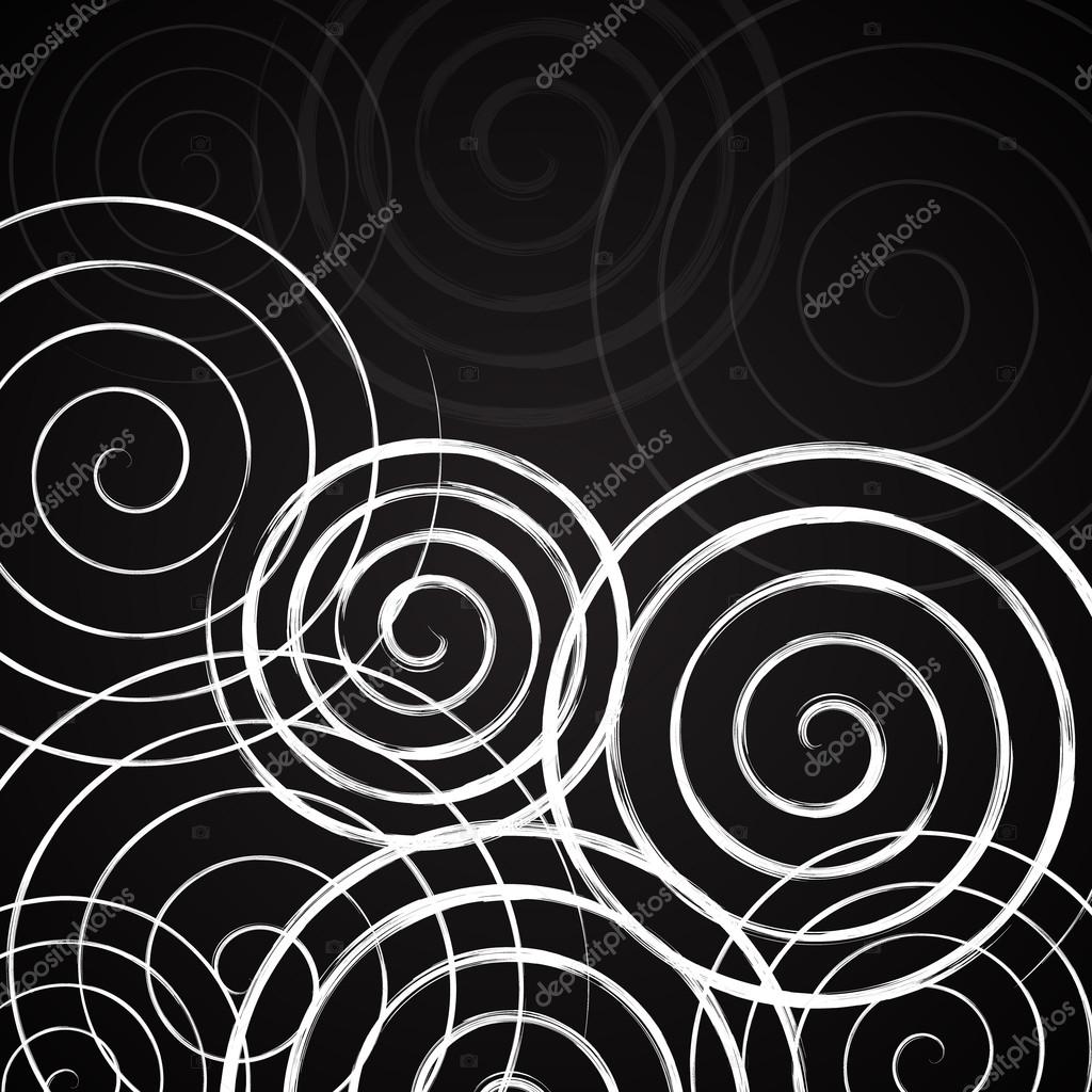 Black and white spirals background Stock Vector Image by ©AlenaPohu #51391543