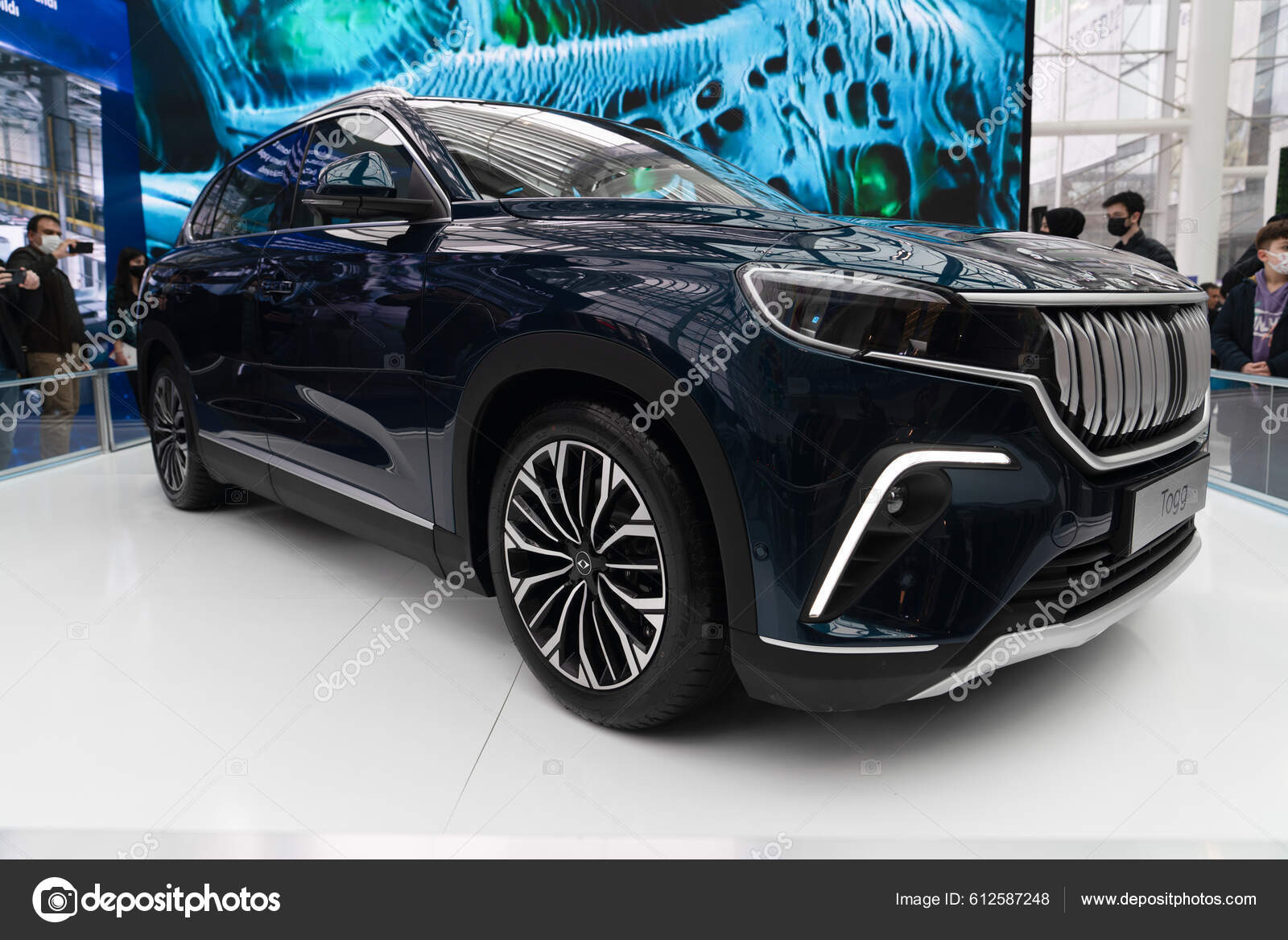 Ankara Turkey March Togg Car Ankara Eco Climate Summit Green — Stock ...