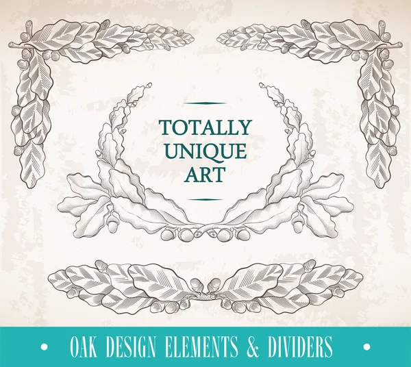 Oak tree heraldry Vector Art Stock Images | Depositphotos