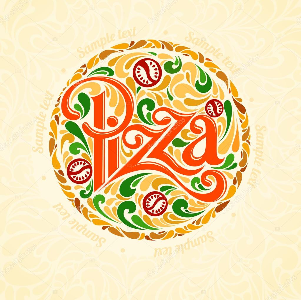 Pizza design template — Stock Vector © best_works #38990287