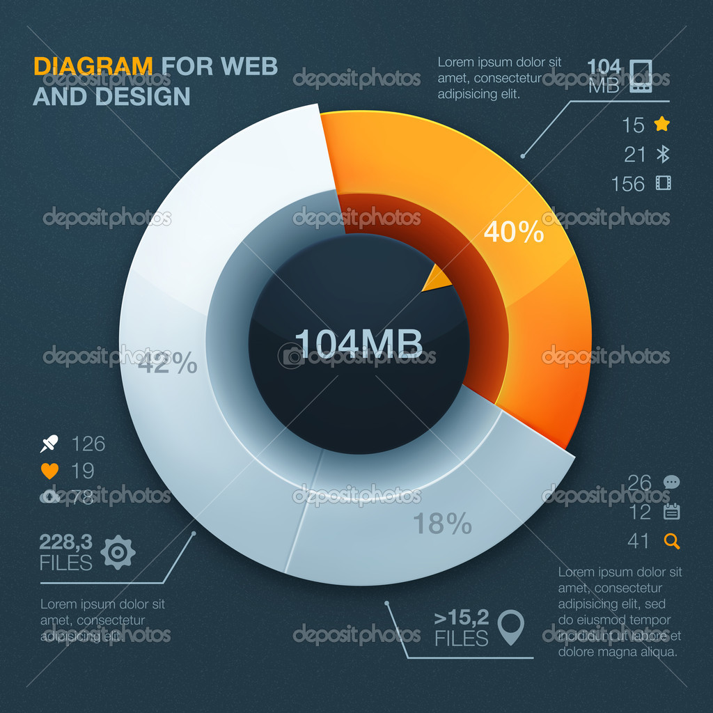 Colorful business chart Stock Vector Image by ©best_works #42784729