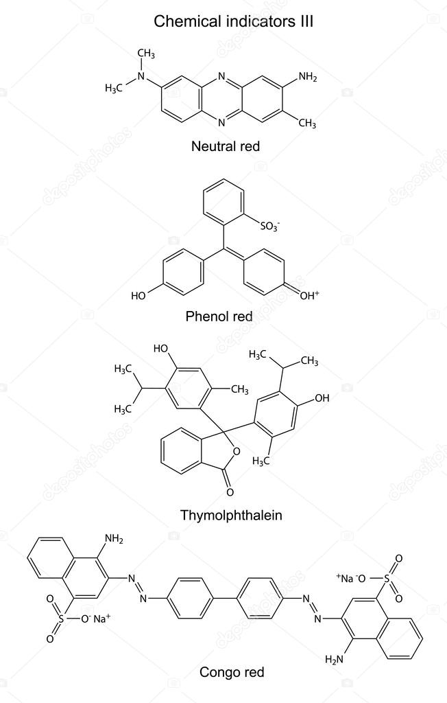 Structural formulas of chemical indicators — Stock Vector © logos2012 ...