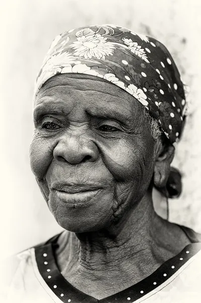 Nice old lady from Ghana - Stock Image - Everypixel