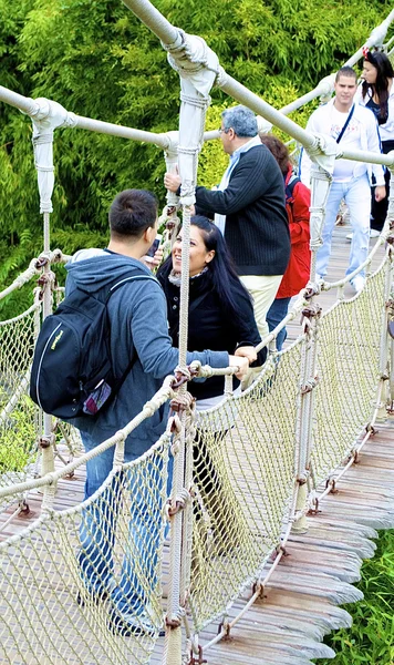 On the rope bridge – Stock Editorial Photo © Siempreverde #13658610