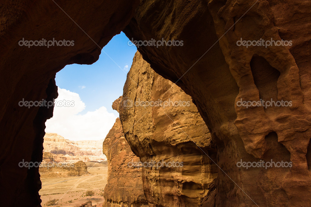 Surface of the rocks of the Timna Valley, Israel Stock Photo by ...