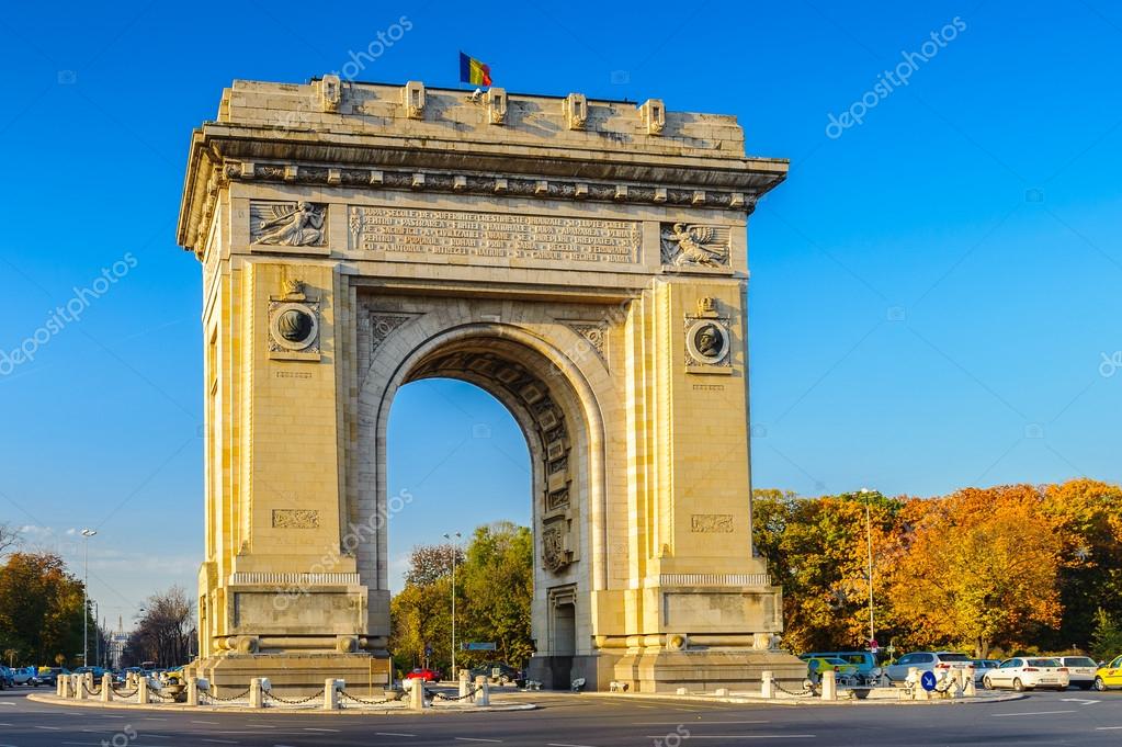 Architecture of Bucharest, Romania — Stock Photo © Siempreverde #34981909