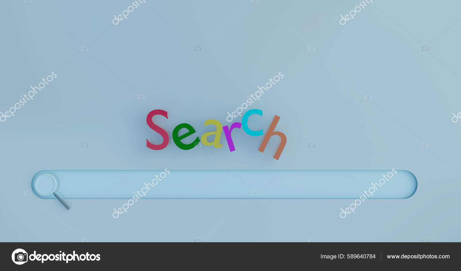 Search Engine Bar Desige Illustration Rendering — Foto de stock ...