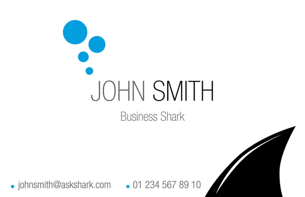 Business card for business shark. Vector template — Stock Vector © Kisa ...