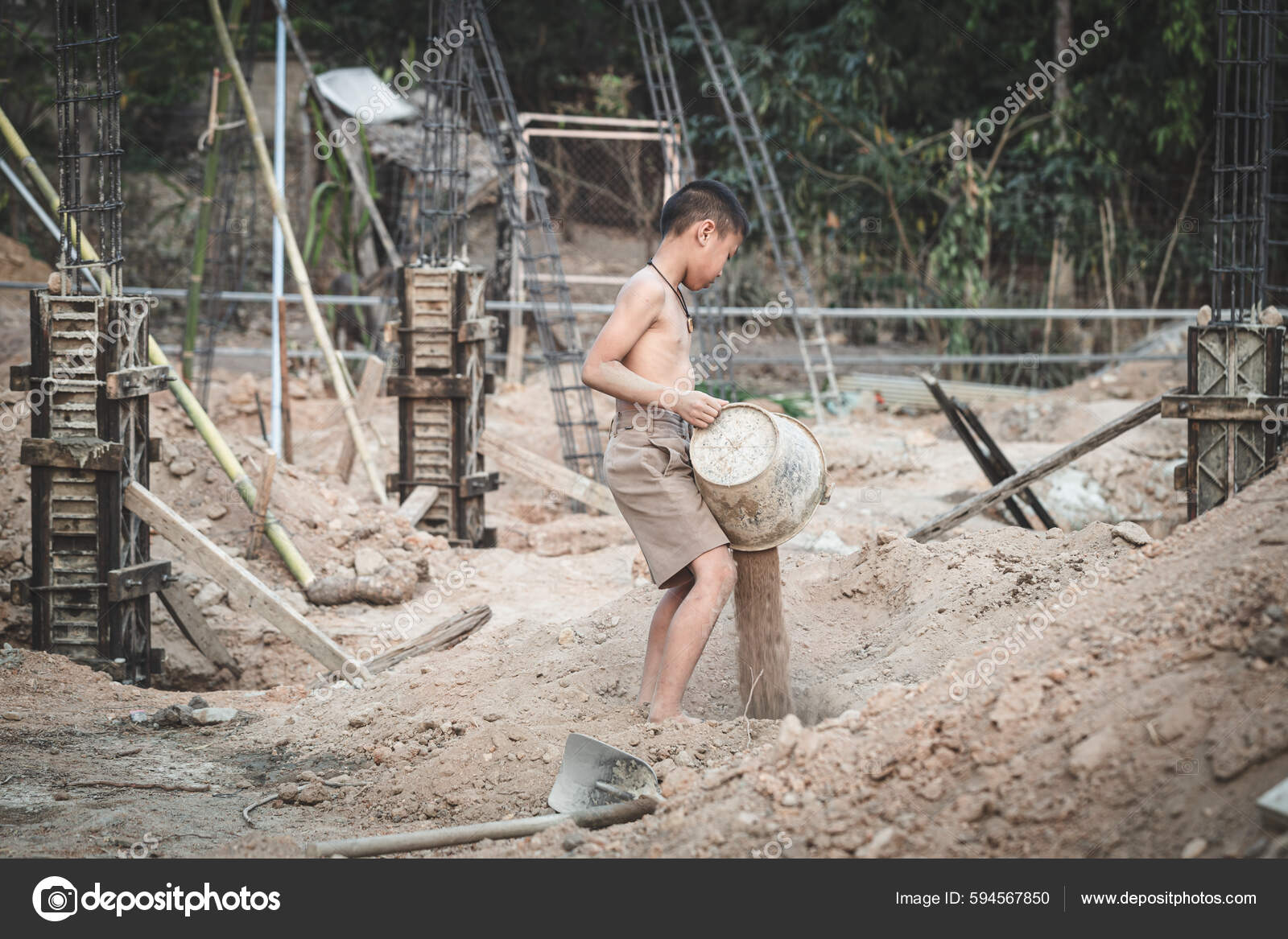 Poor Children Working