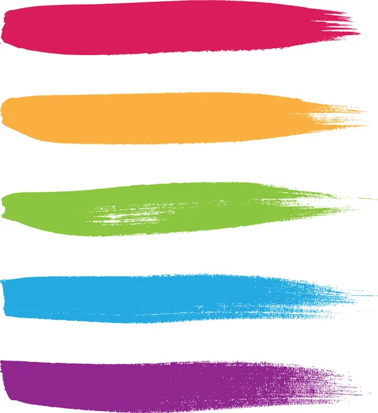 Rainbow vector brush strokes collection — Stock Vector © foxiedelmar ...