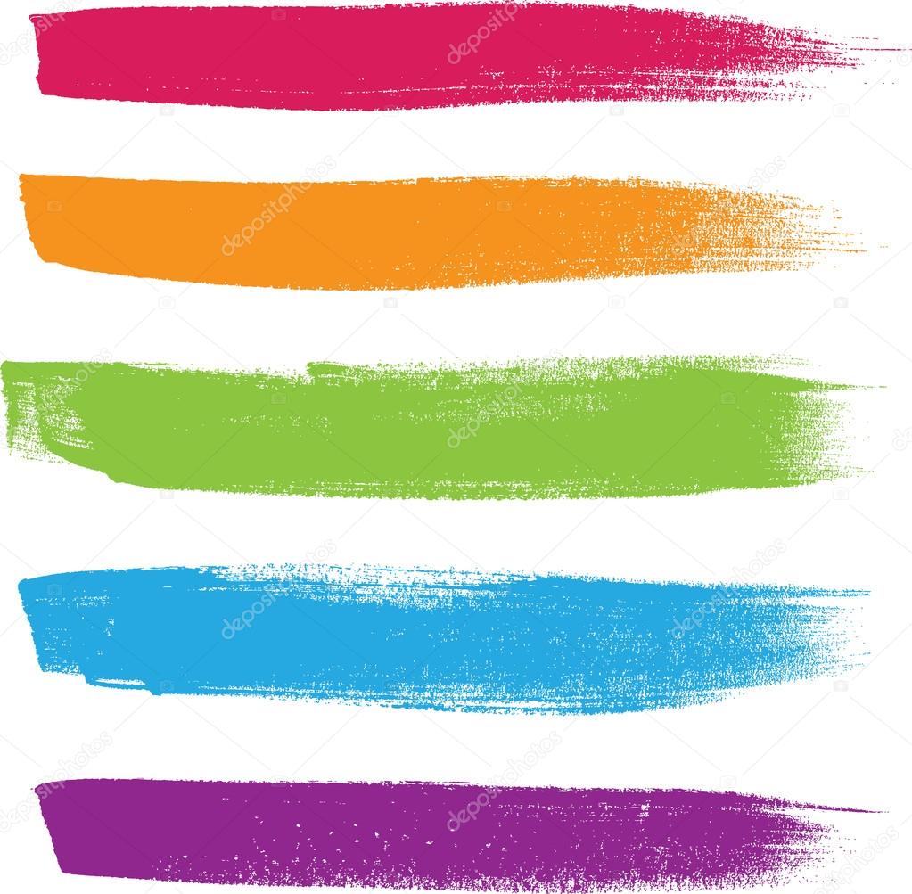 Rainbow vector brush strokes collection Stock Vector Image by ... Rainbow vector brush strokes collection Stock Vector Image by ...