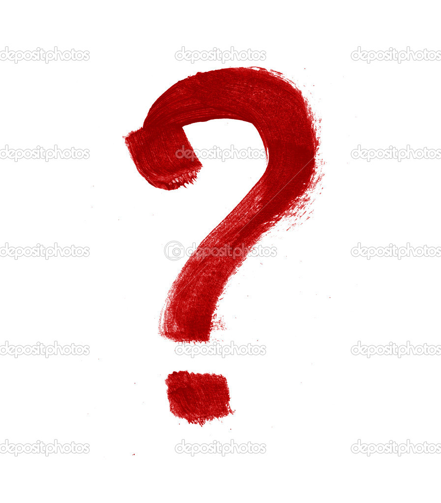 Red hand-painted question mark Stock Photo by ©foxiedelmar 34476213