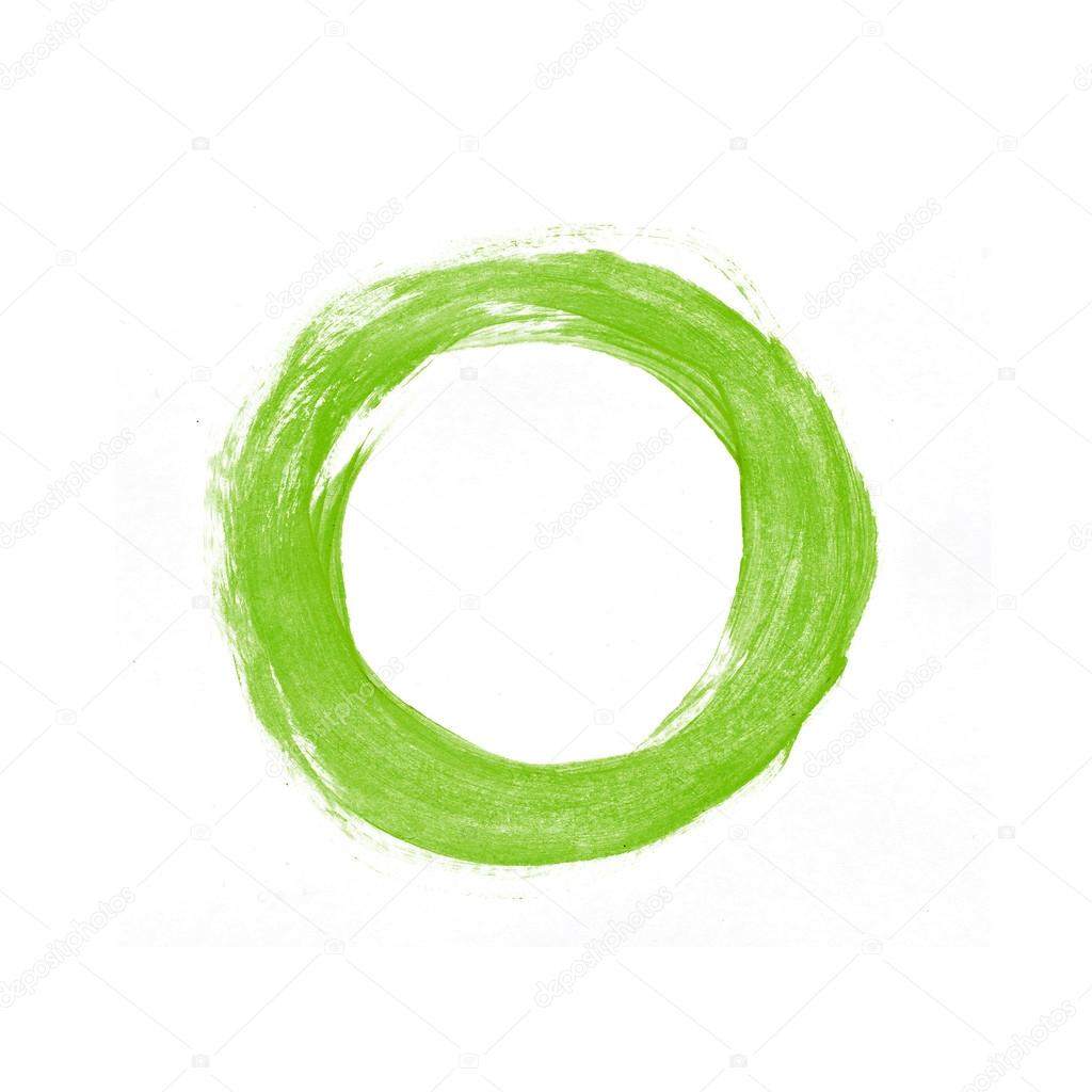 Green hand painted circle Stock Photo by ©foxiedelmar 34546875