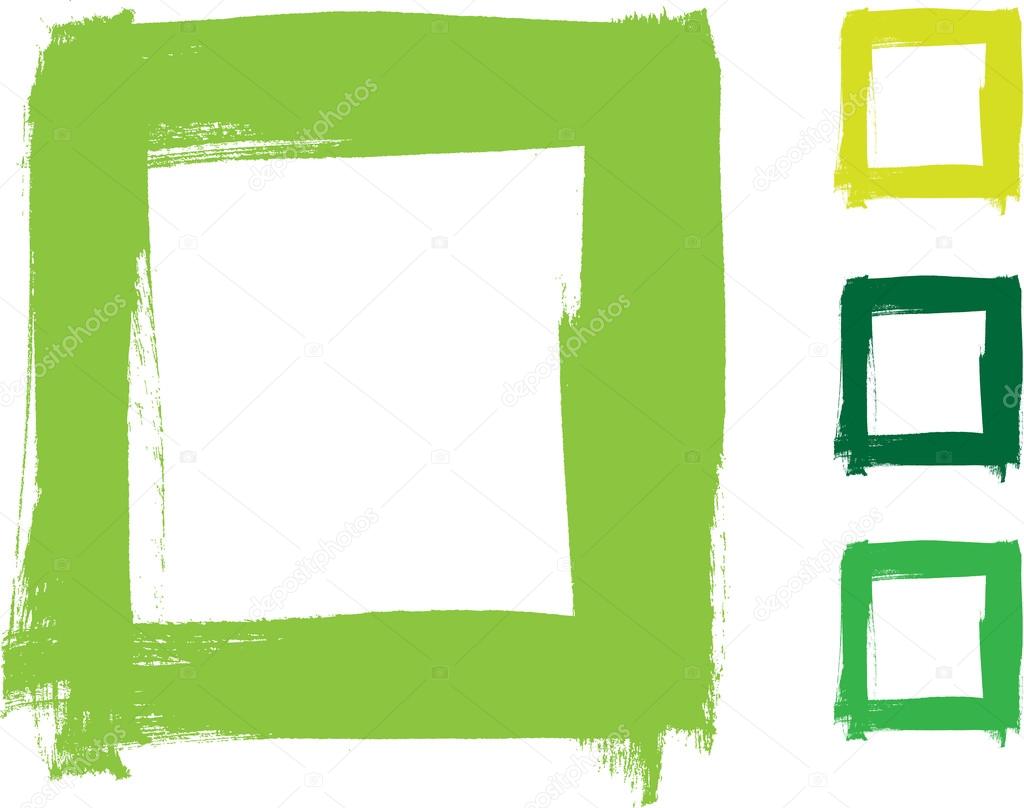 Vector hand painted square frame Stock Vector Image by ©foxiedelmar ...