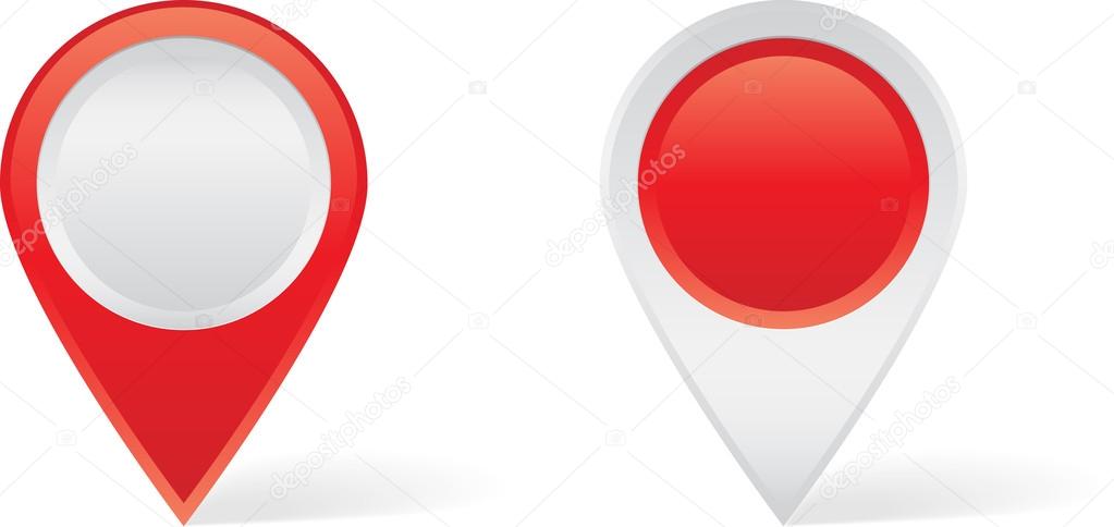 Red map pins Stock Vector by ©foxiedelmar 34598433