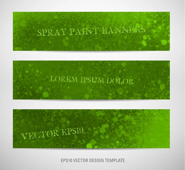 Banners with spray paint Vector Art Stock Images | Depositphotos