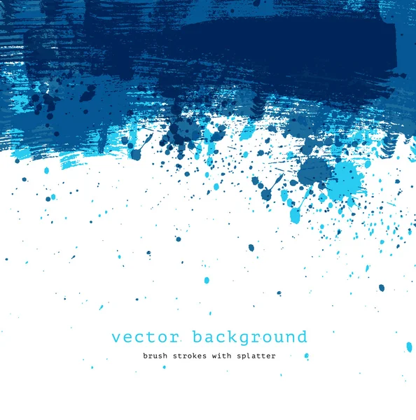 Brochazo pintura azul imágenes de stock de arte vectorial | Depositphotos