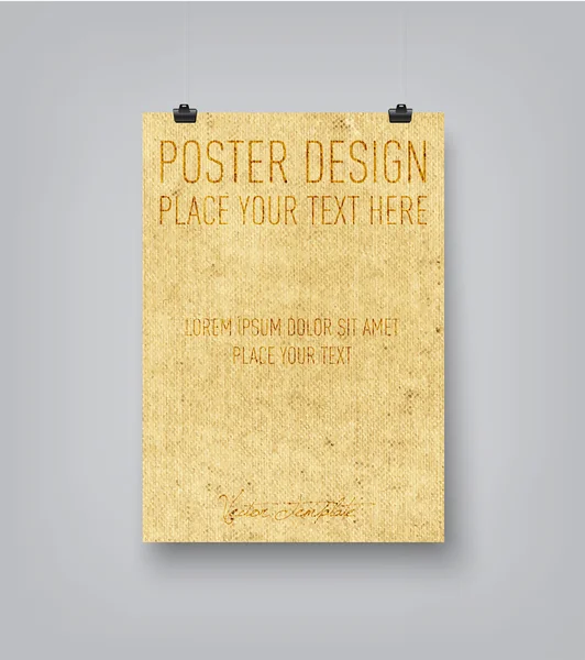 Blue old vintage weathered cardboard poster Stock Vector Image by ...