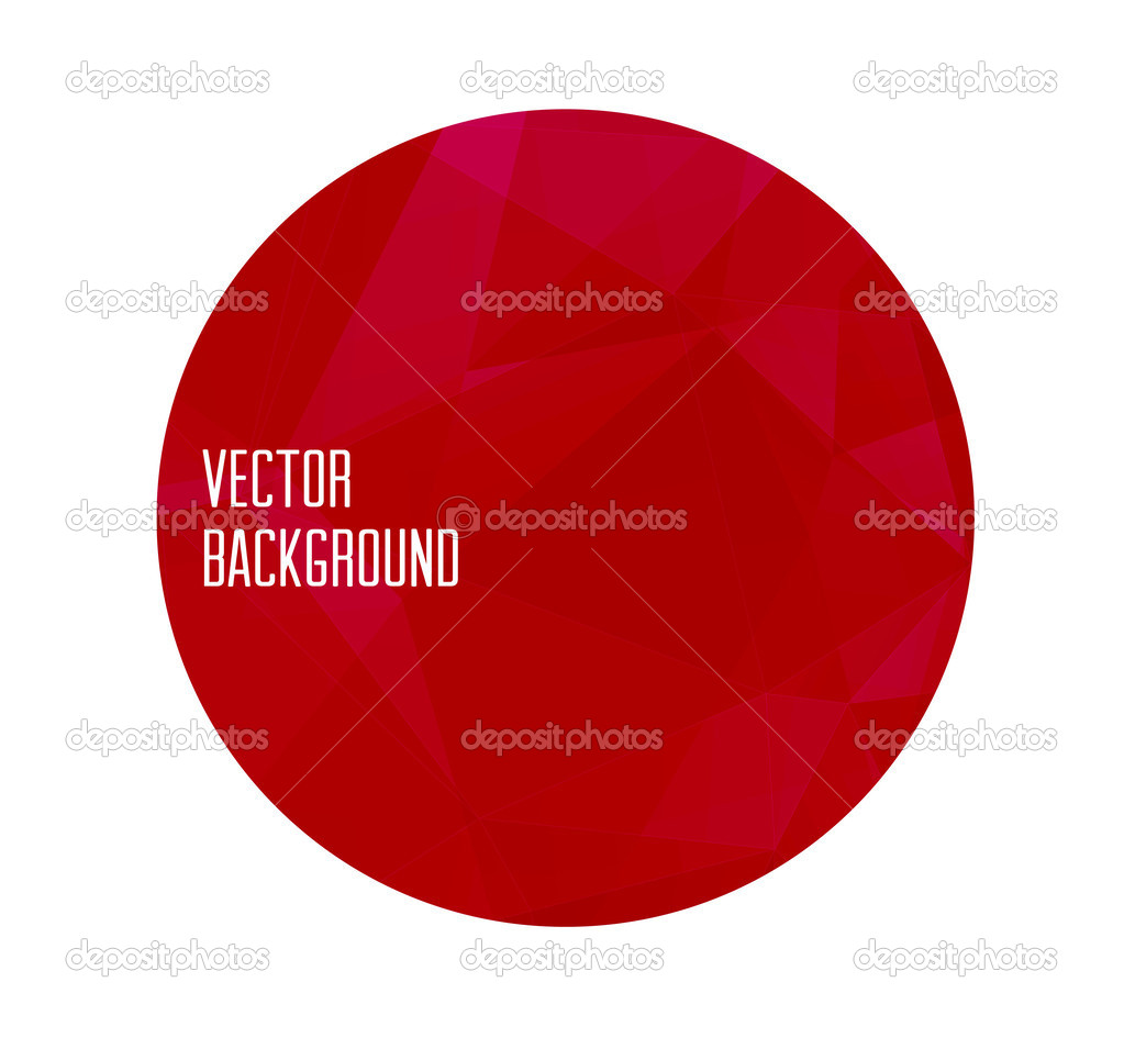 Vector red modern round banner Stock Vector Image by ©foxiedelmar #35501649