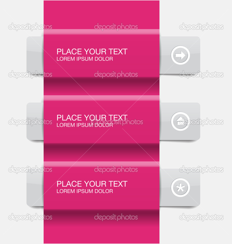 Vector colorful paper banners Stock Vector Image by ©foxiedelmar #35501903