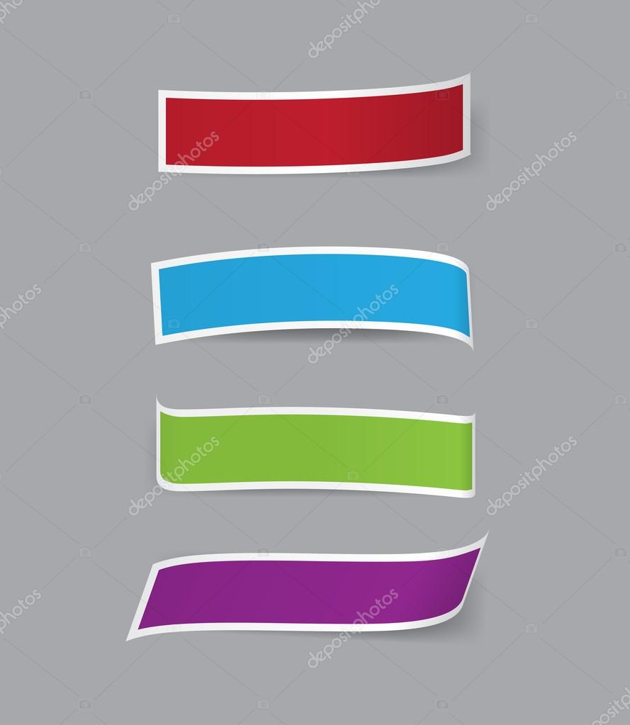 A set of colorful note papers Stock Vector Image by ©foxiedelmar #35501915