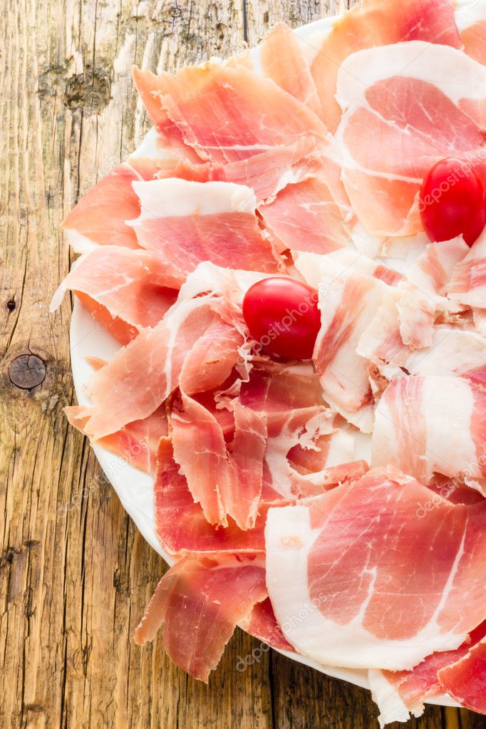 Real pork ham from Italy Bologna Stock Photo by ©fpwing_c 47244231