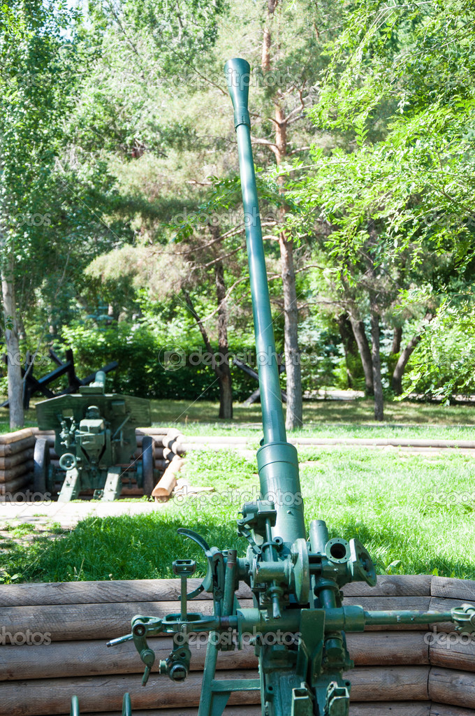 Automatic anti-aircraft gun model 1939 year — Stock Photo © galkin57 ...