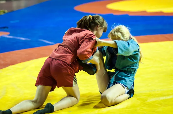 Sambo or Self-defense without weapons. Competitions girls. – Stock ...