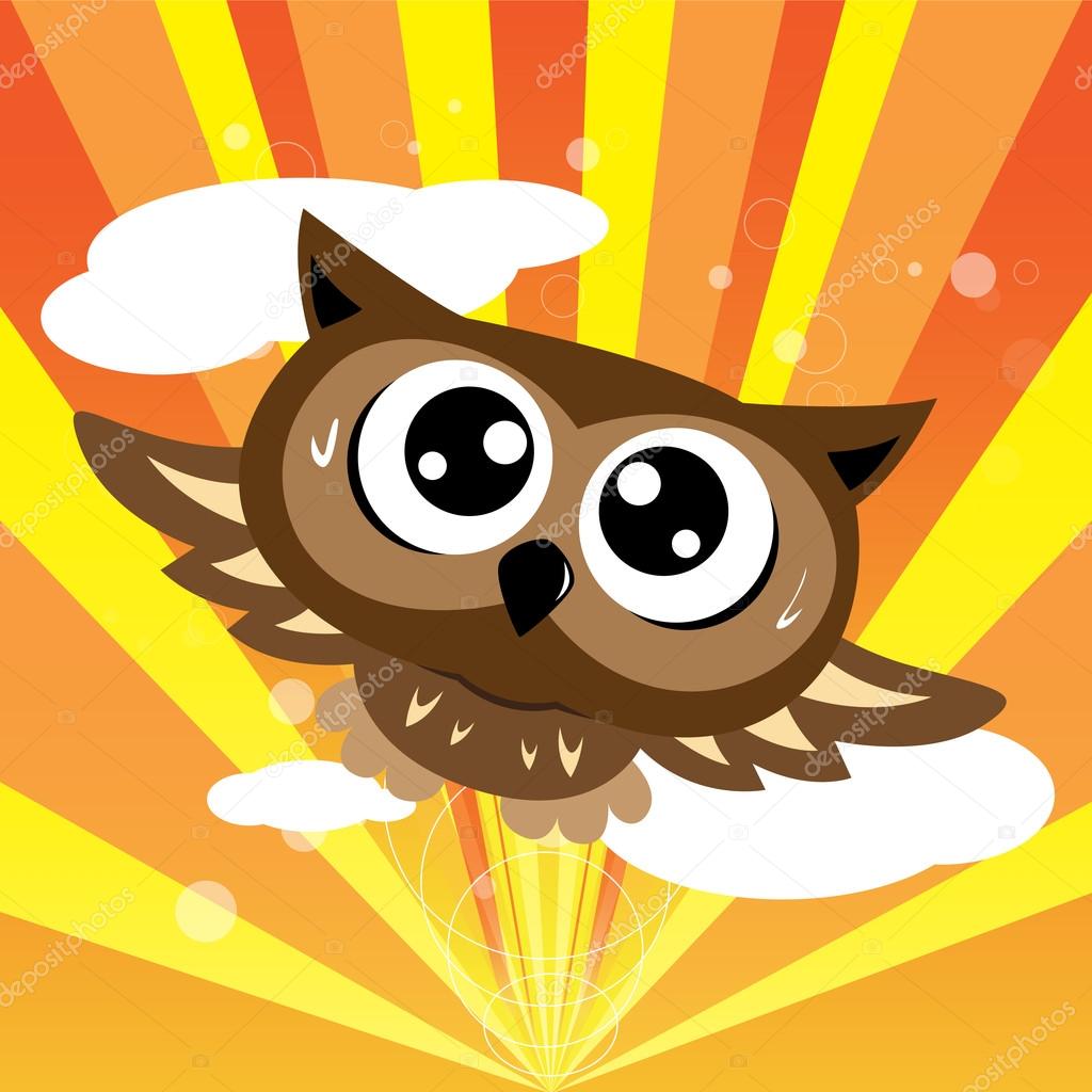 Búho volando rápidamente Vector de stock #14083528 de ©fotographic1980